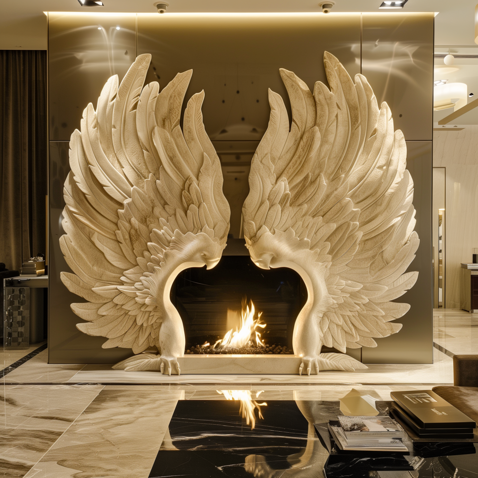 Feathers and Flames: Crafting Eagle-Inspired Fireplaces for Nature's ...