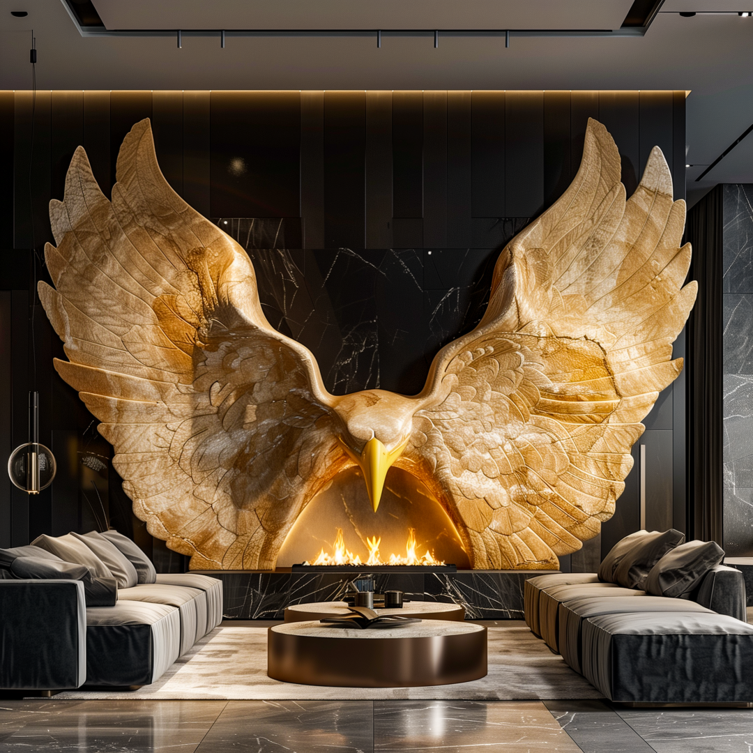 Feathers and Flames: Crafting Eagle-Inspired Fireplaces for Nature's ...