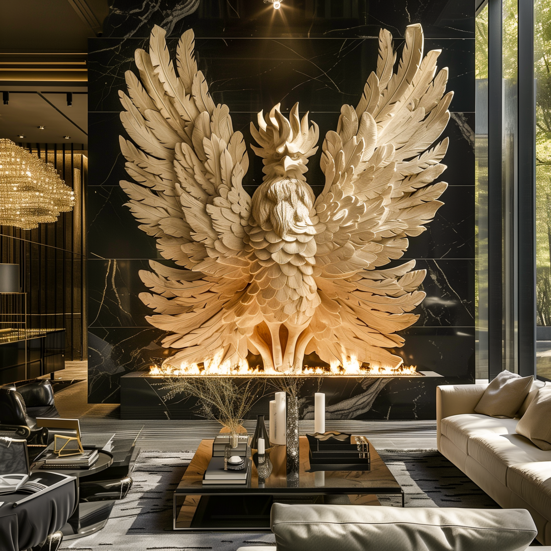 Feathers and Flames: Crafting Eagle-Inspired Fireplaces for Nature's ...