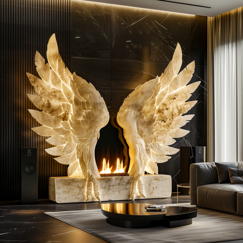 Feathers and Flames: Crafting Eagle-Inspired Fireplaces for Nature's ...