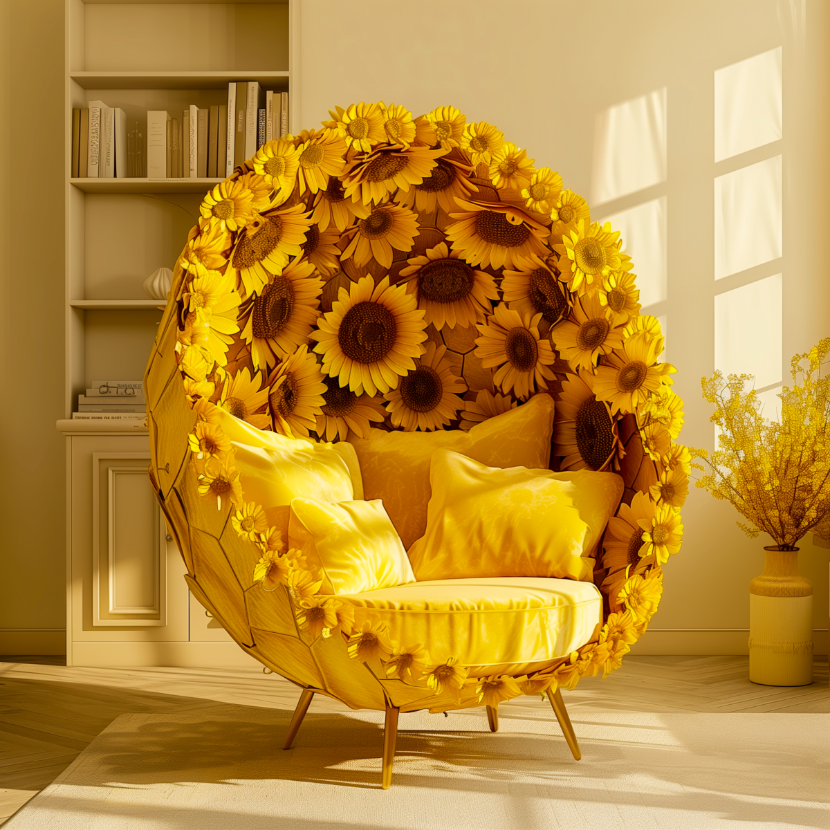 Golden Glow: Sunflower-Inspired Chairs That Bring Sunshine Indoors ...