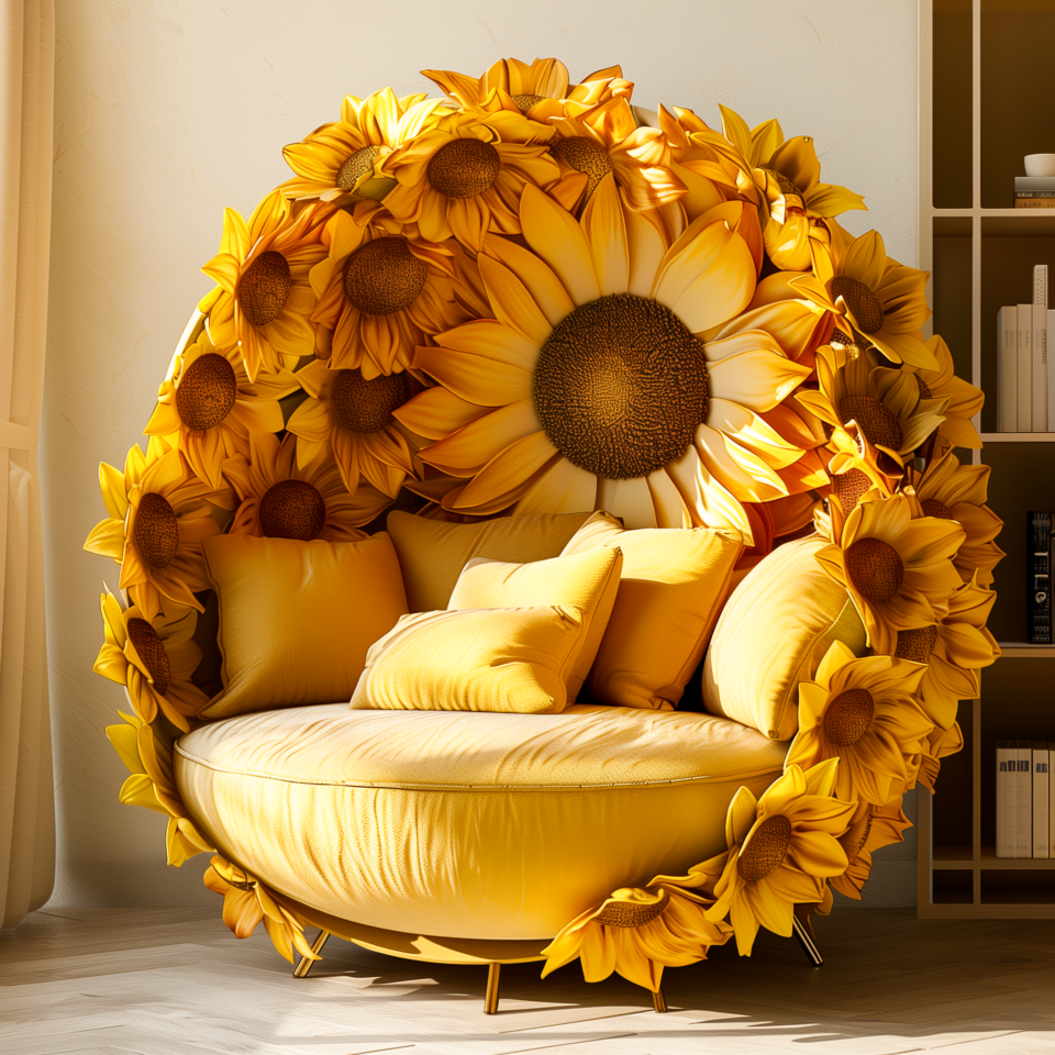 Golden Glow: Sunflower-Inspired Chairs That Bring Sunshine Indoors ...