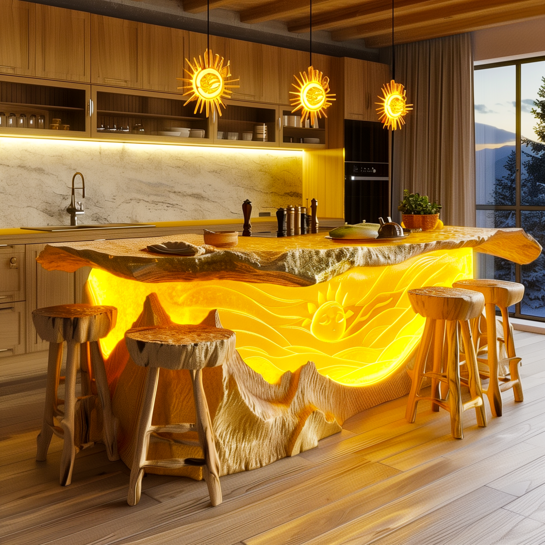 Warm Mornings: Designing the Perfect Sunset-Inspired Kitchen Islands ...