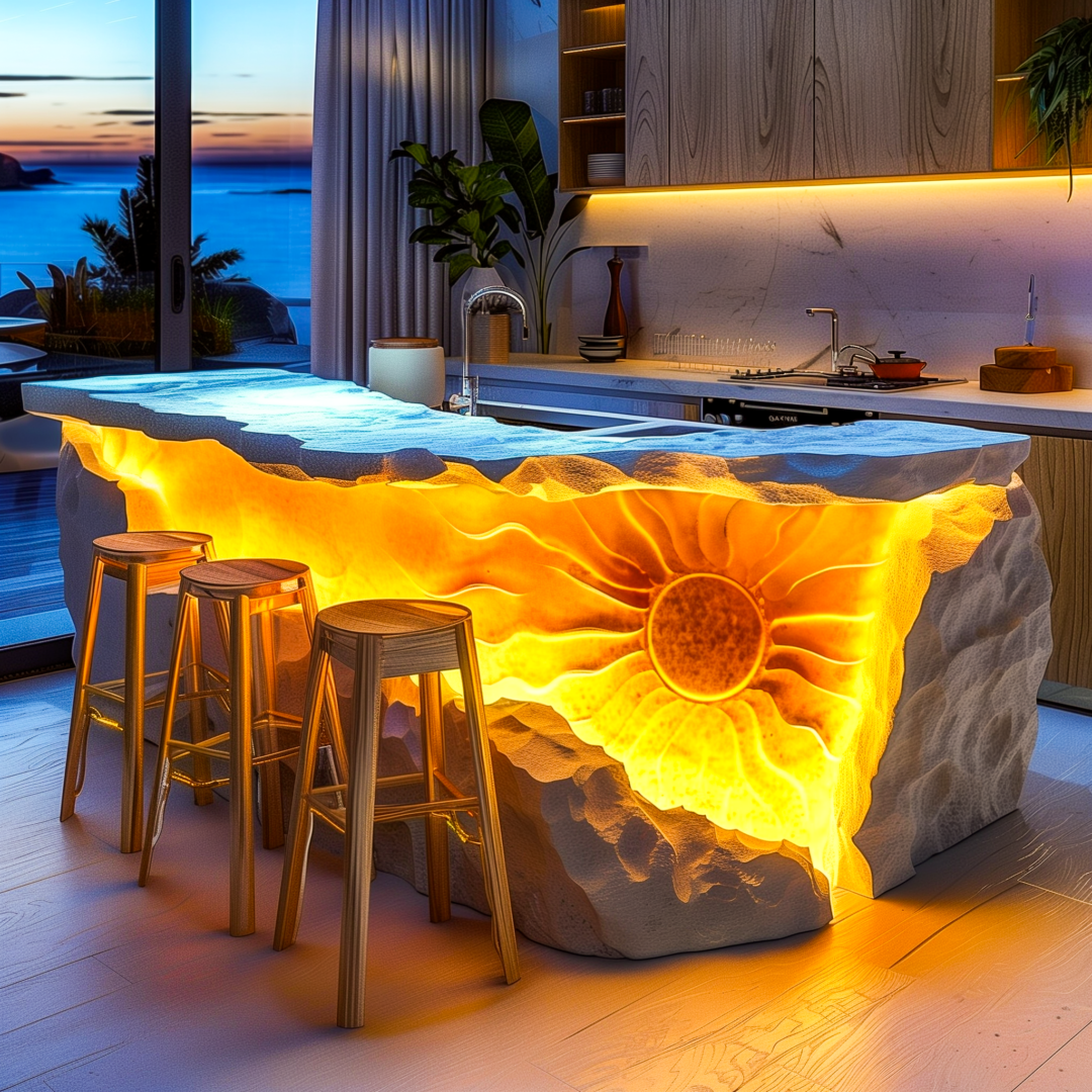Warm Mornings: Designing the Perfect Sunset-Inspired Kitchen Islands ...
