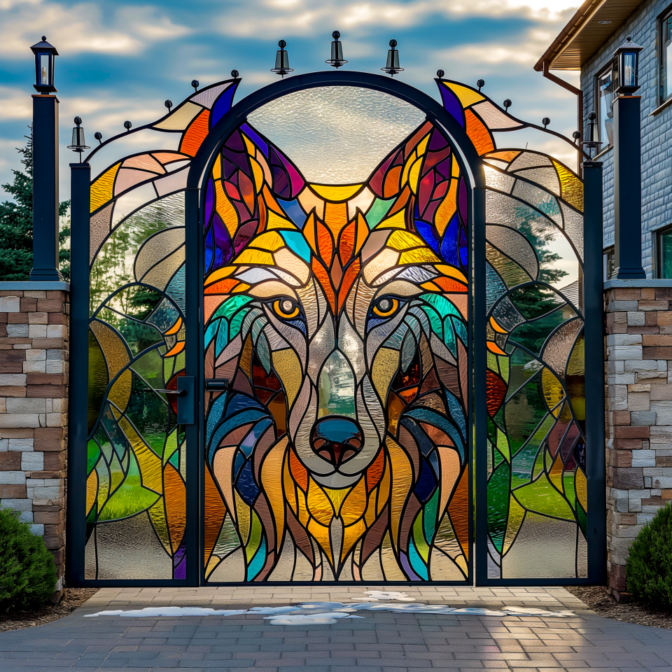 Radiant Entrances: The Timeless Beauty of Stained Glass Gates ...
