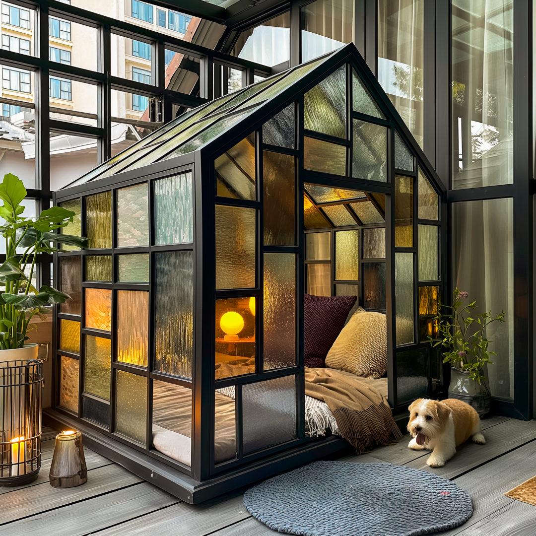 Let Your Pooch Dream in Color: The Artistry of Stained Glass Dog Beds ...
