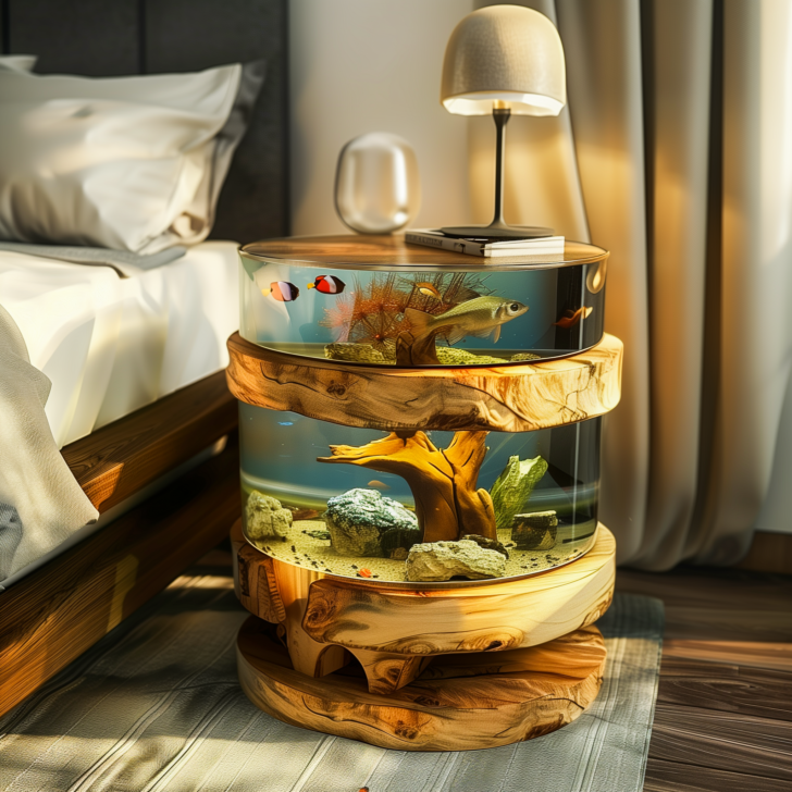 Underwater Dreams: Transform Your Bedroom with Aquarium Bedside Tables ...