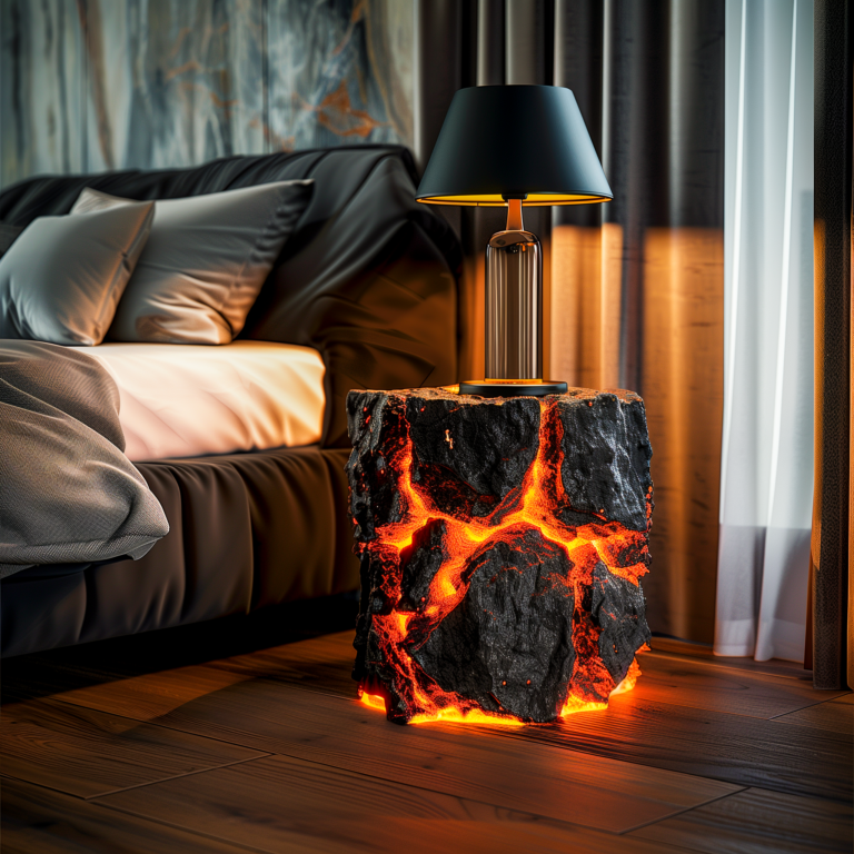 Fiery Furnishings: Transform Your Bedroom with Lava-Inspired Bedside ...