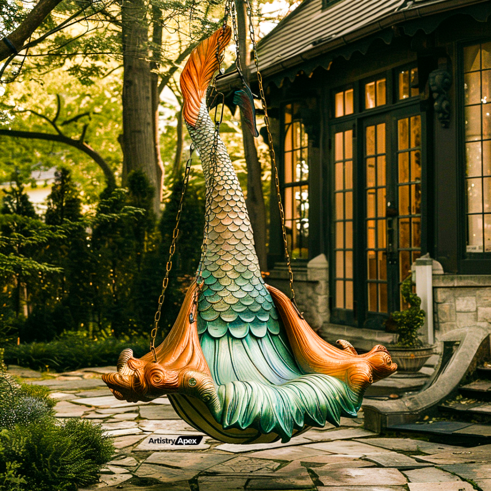 Sea-Inspired Serenity: Mermaid Tail Hanging Loungers for Outdoor Bliss ...