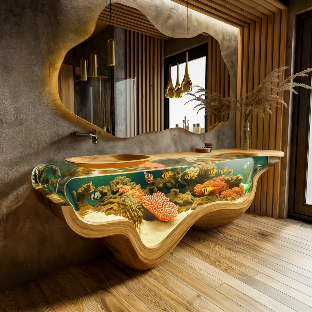 Sink into Nature: The Charm of Wooden Aquarium Sinks in Modern ...